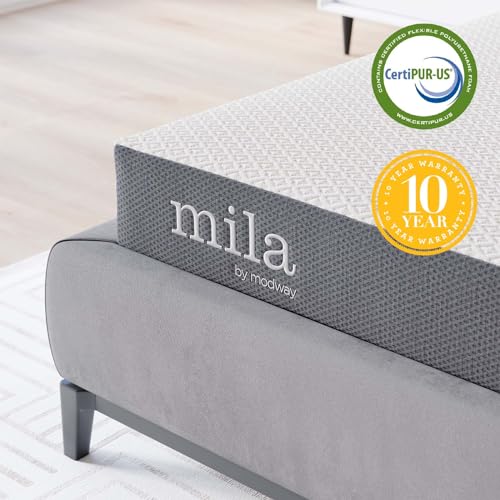 Modway MOD-7101-WHI Mila 5" Queen Mattress, White