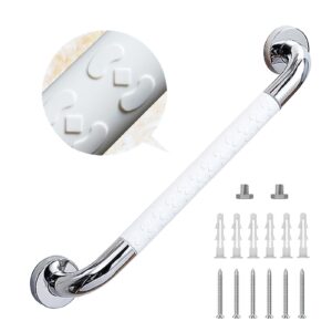 shower handle 16 inch, wienoloa grab bars for bathtubs and showers, anti-slip safety bathroom grip, balance assist for handicap elderly seniors pregnant children stainless steel hand rail armrest