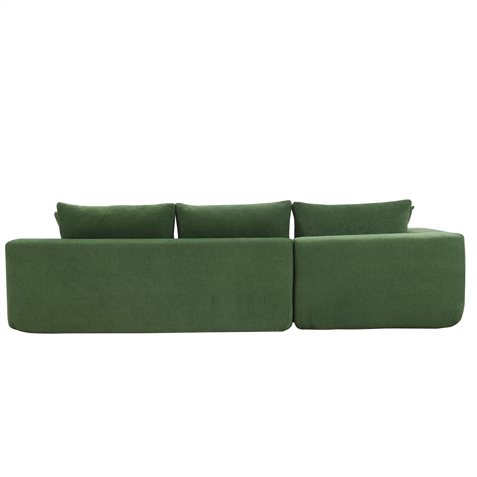 CALABASH Green Deep Sectional Sofa Couch,Modern Living Room Furniture Sets,Minimalist Free Combination Upholstered Modular Cloud Couch for Bedroom, Salon Office