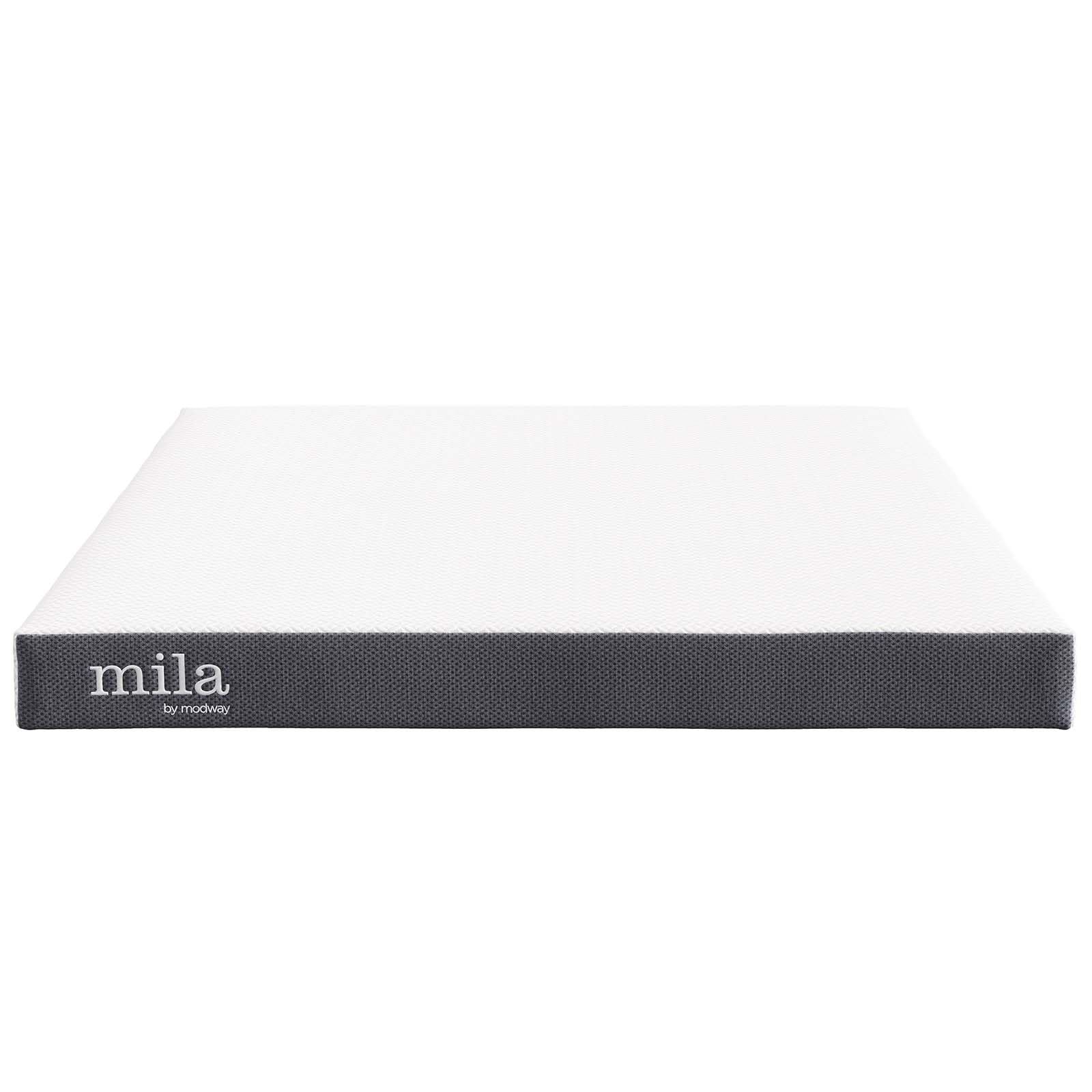 Modway MOD-7101-WHI Mila 5" Queen Mattress, White