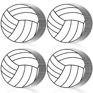 zoiiwa 60 pcs volleyball cutouts diy sport theme party decoration for baby shower birthday party essentials volleyball cuts paper sport classroom decoration balls bulletin board decor for school