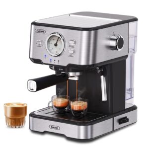 gevi espresso machine high pressure,compact espresso coffee machines with milk frother steam wand,professional coffee,cappuccino,latte maker for home,espresso maker, gift for coffee lover, dad or mom