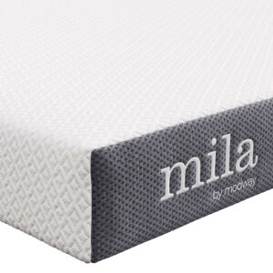 Modway MOD-7101-WHI Mila 5" Queen Mattress, White