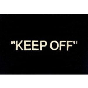 luxape keep off rug - tufted hypebeast rug - handmade & premium - 32 * 20in (80 * 50cm) - hypebeast room decor - off white rug - hypebeast room decor - luxape rug