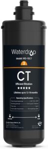 waterdrop wd-10ct under sink water filter, replacement for waterdrop tsa & tsb 3-stage under sink water filter system