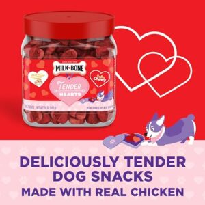 Milk-Bone Limited Edition Valentine's Tender Hearts Soft & Chewy Dog Treats, 18 Ounce