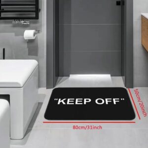 LUXAPE Keep Off Rug - Tufted Hypebeast Rug - Handmade & Premium - 32 * 20in (80 * 50cm) - Hypebeast room decor - Off white rug - Hypebeast Room Decor - Luxape Rug