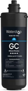 waterdrop wd-10gc under sink water filter, replacement for waterdrop tsa & tsb & tsb cm 3-stage under sink water filter system