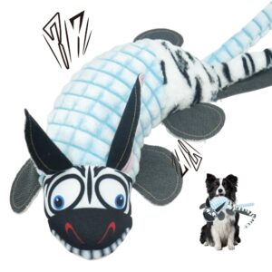 menpetsonline blue dog toys - squeaky dog toys,interactive chew toys for small,medium and large dogs,ugly dog toys to keep them busy