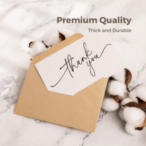 24 Pack Thank You Cards Bulk with Kraft Envelopes and Matching Stickers, 4x6 Inch Minimalist Design | Suitable for Business, Baby Shower, Wedding, Small Business, Graduation, Bridal Shower, Funeral