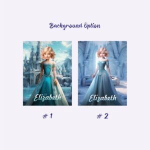 Custom Blanket for Kids, Queen Elza Personalized Photo Blankets, Gifts for 8 Year Old Girl, 30 x 40 Blanket with Name and Face, Coolest Gift Ideas for Girls Daughter Niece Granddaughter Sister KC46