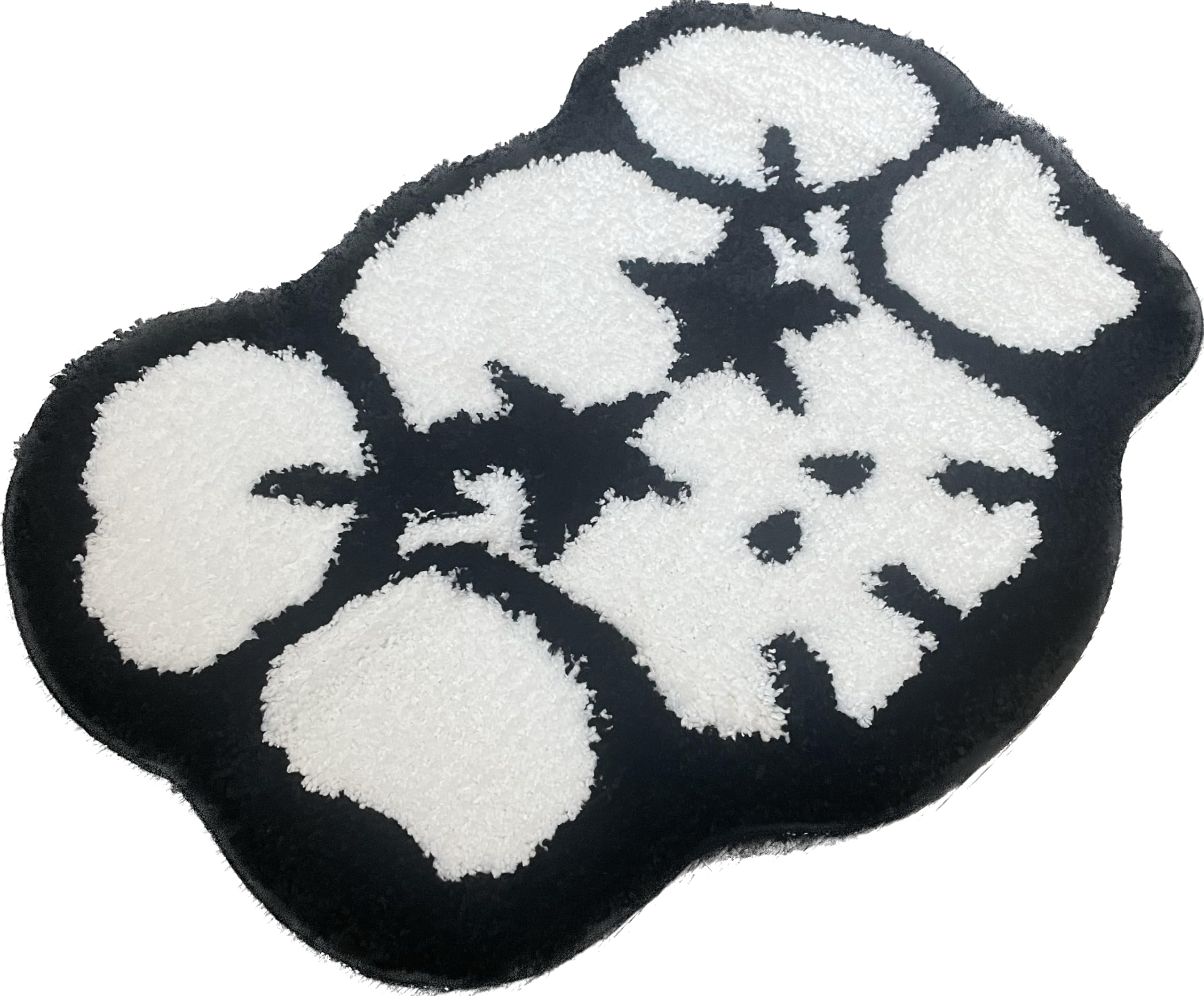 LUXAPE Ka-ws Rug - Bape Star Rug - Hypebeast Room Decor - Handmade & Premium- 27in W * 20in L (70 * 50cm) - Ka-ws Design - Hypebeast Rug - Preppy Decor - Bape Rug - Luxape Rug (Kawed)