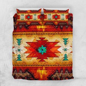 gearider Navajo Duvet Cover Set of 3, Ultra Soft Aztec Tribal Geometric Print Bedding Set with Zipper Closure for All Seasons, Size Queen