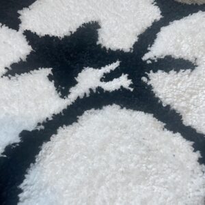 LUXAPE Ka-ws Rug - Bape Star Rug - Hypebeast Room Decor - Handmade & Premium- 27in W * 20in L (70 * 50cm) - Ka-ws Design - Hypebeast Rug - Preppy Decor - Bape Rug - Luxape Rug (Kawed)