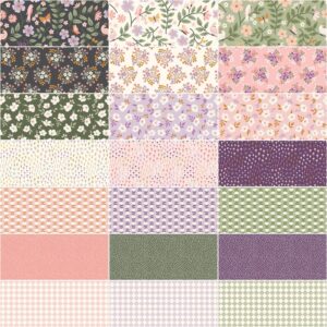 Little Forest Atelier Let it Bloom 5" Stacker 42 5-inch Squares Charm Pack Riley Blake 5-14280-42