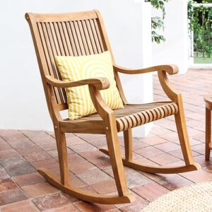 Cambridge Casual Montclair Teak Wood 2 Pieces Porch Rocking Chair Set