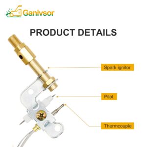 Ganivsor 120630-02 Pilot ODS for Desa Glo-Warm Vent Free Propane Gas Wall Heaters - 2000 Watts Pilot ODS Assembly