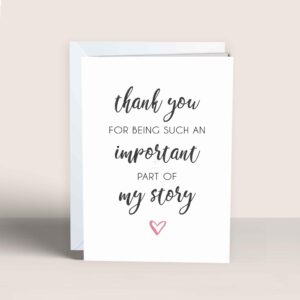 The Cardtel | Thank You Cards for Teacher, Appreciation Card for Nurse, Midwife Gift, Wedding Guest Thanks Note for Doctor, Surgeon, Coach, Mentor, Professor, Therapist (1 Card)