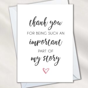 The Cardtel | Thank You Cards for Teacher, Appreciation Card for Nurse, Midwife Gift, Wedding Guest Thanks Note for Doctor, Surgeon, Coach, Mentor, Professor, Therapist (1 Card)