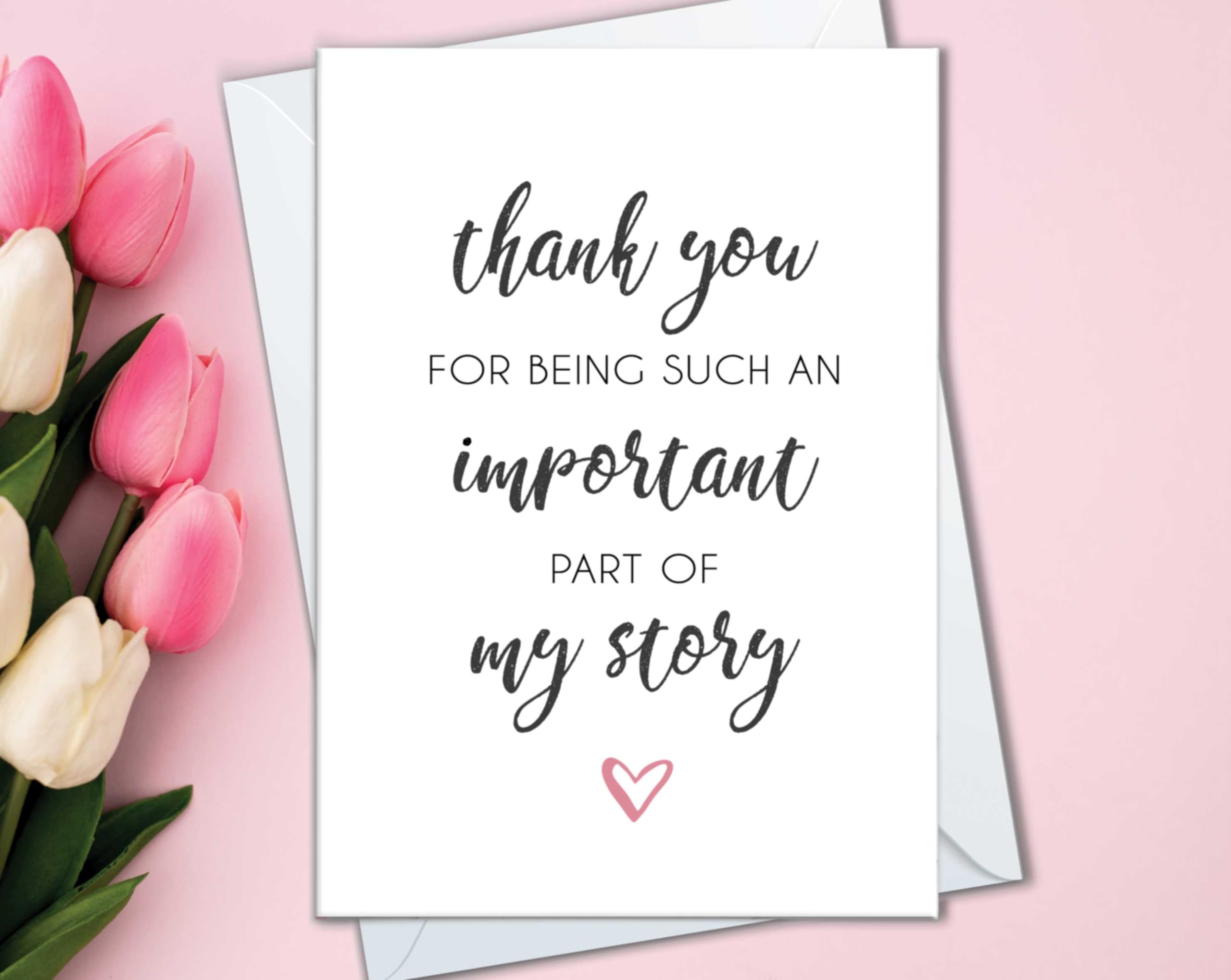 The Cardtel | Thank You Cards for Teacher, Appreciation Card for Nurse, Midwife Gift, Wedding Guest Thanks Note for Doctor, Surgeon, Coach, Mentor, Professor, Therapist (1 Card)