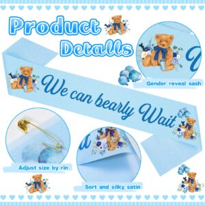 Capoda Bear Theme We Can Bearly Wait Baby Shower Decorations Mom to Be Sash Dad to Be Pin and Flower Crown Headband for Baby Shower Gender Reveal Party Sash for Boys and Girls Pregnancy Props Gifts