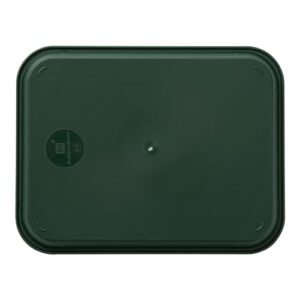 Restaurantware RW Base 10 x 14 Inch Fast Food Tray 1 Sturdy Cafeteria Lunch Tray - Lightweight No Slip Forest Green Plastic Serving Tray Rounded Corners For Restaurants Or Dinner Service