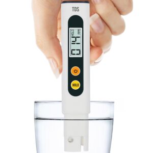 craft911 tds meter digital water tester - accurate water tester for drinking water | 0-9990 ppm meter - 1s water quality tester - tds water tester for hydroponics, household drinking, and aquarium