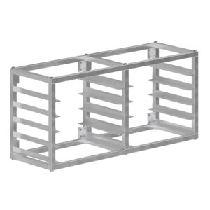 amgood wall mounted sheet/bun pan rack - 40" x 13" x 18". fits 10 half size pans. nsf