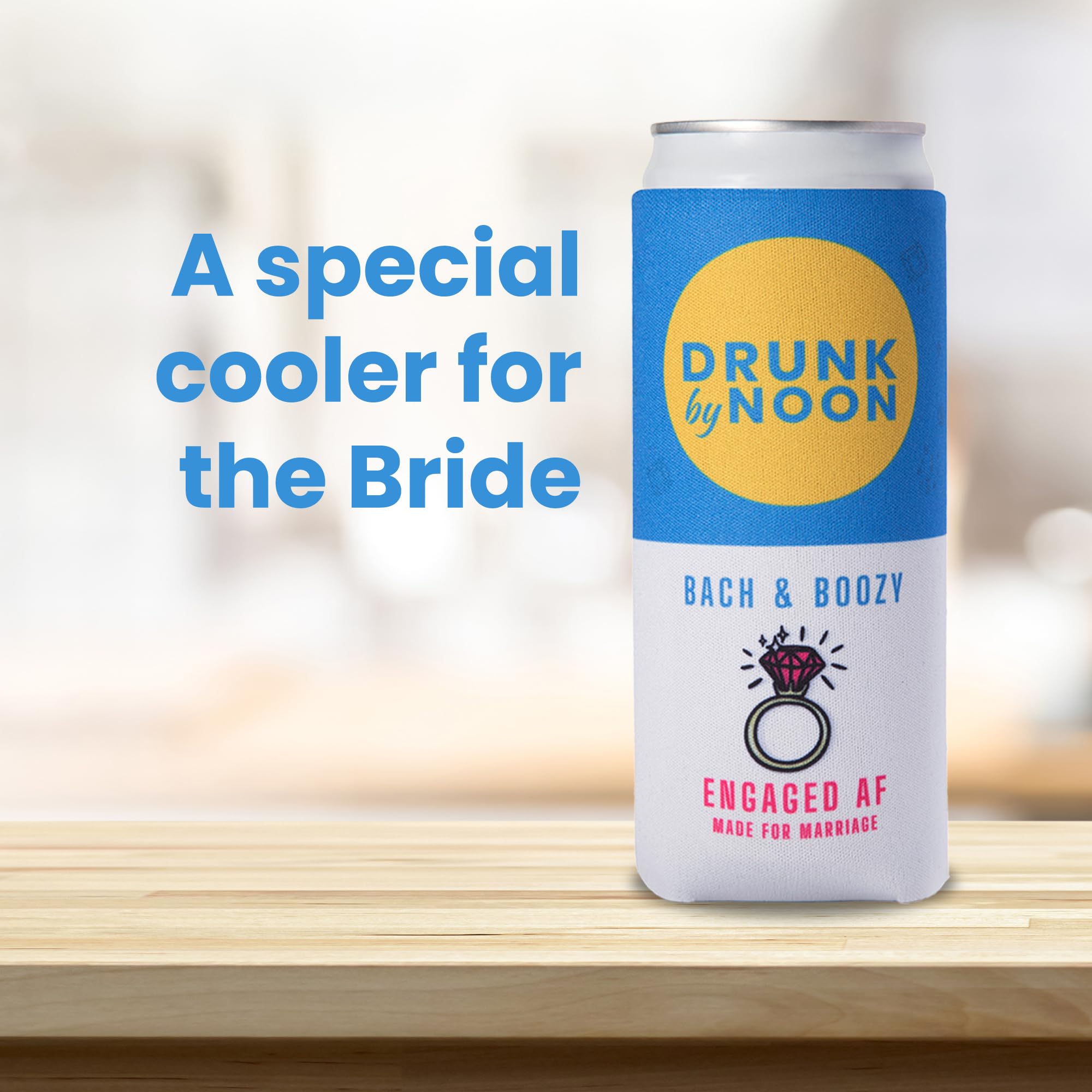 Bride Soon Bachelorette Party Can Cooler Holder [12 Pack], Bridesmaid Can Sleeve Set, Bachelorette Party Supplies, Slim Can Compatible, Bachelorette Bag Fillers, Bachelorette Party Favors