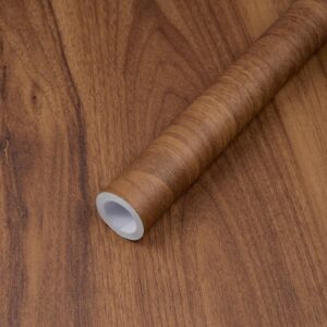 tanone wood contact paper thickened wood grain peel and stick wallpaper, easy to install self-adhesive decorative vinyl film, waterproof & durable for furniture covering 15.7'' x 118''