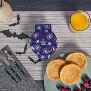 uncanny brands nightmare before christmas jack skellington mini waffle maker - small kitchen appliance