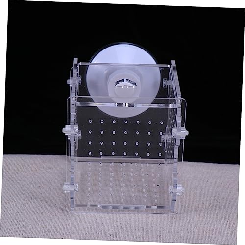 POPETPOP 4 Pcs Fish Acrylic Incubator Aquatic Pet Supplies Fish Hatchery Cage Fish Tank Tool Box Ornamental Fish Terrarium Baby Small Fish Aquarium