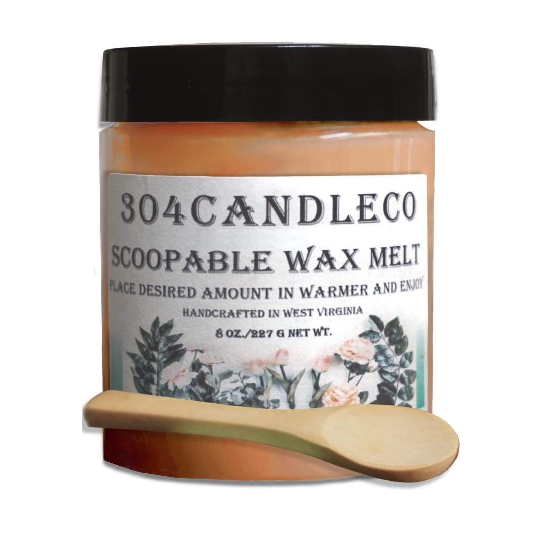 304CandleCo Extra Large 8 oz Scoopable Wax Melt - 20 SCENTS - Pumpkin Pecan Waffle - Highly Fragrant & Hand-Crafted - Easy Mix & Match Scents - 100% American Made - Perfect for Wax Warmers