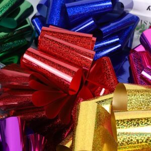 1PC Giant Large Pull Bow Big Glitter Metallic Bow,12 Inch,Great Gift Bows for appliances,Bikes,Table Decorations and Party Events(Gold)