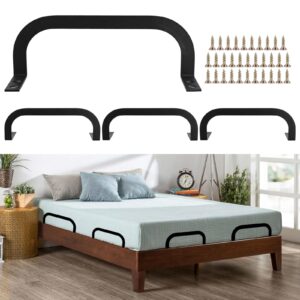 lnrueg 4 pcs mattress slide stoppers, 3.5'' metal mattress retainer bars, non-slip mattress gripper, mattress holder with screws, mattress stabilizer for adjustable beds, wooden beds, rv beds