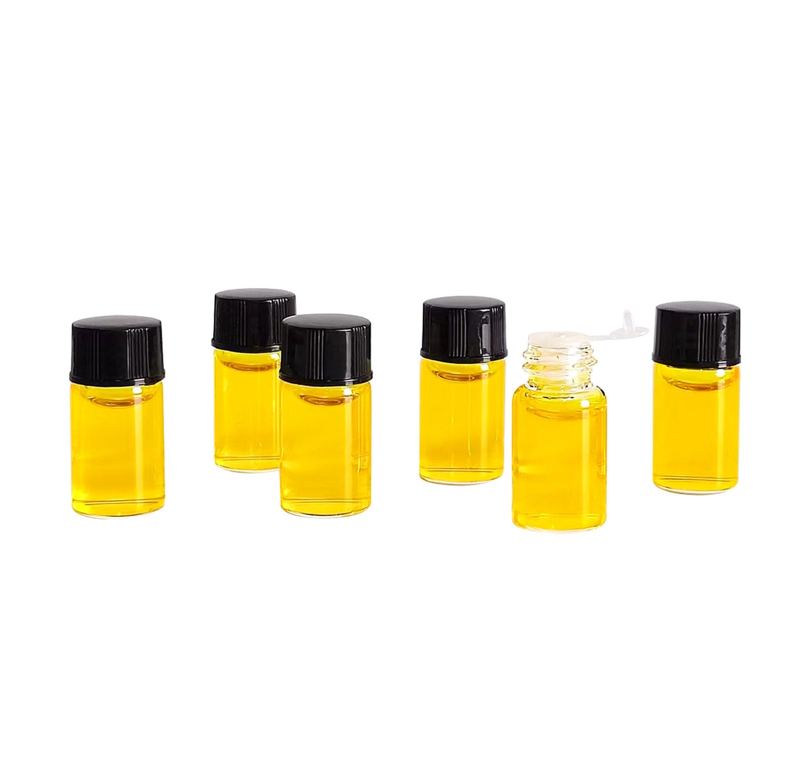 AGENIZ 50PCS 3ml Clear Glass Vials,Small Liquid Sample Bottle with Screw Caps and Plastic Stoppers,for Travel Mini Essential Oil Bottle, Sample Perfume Bottles (3ml)