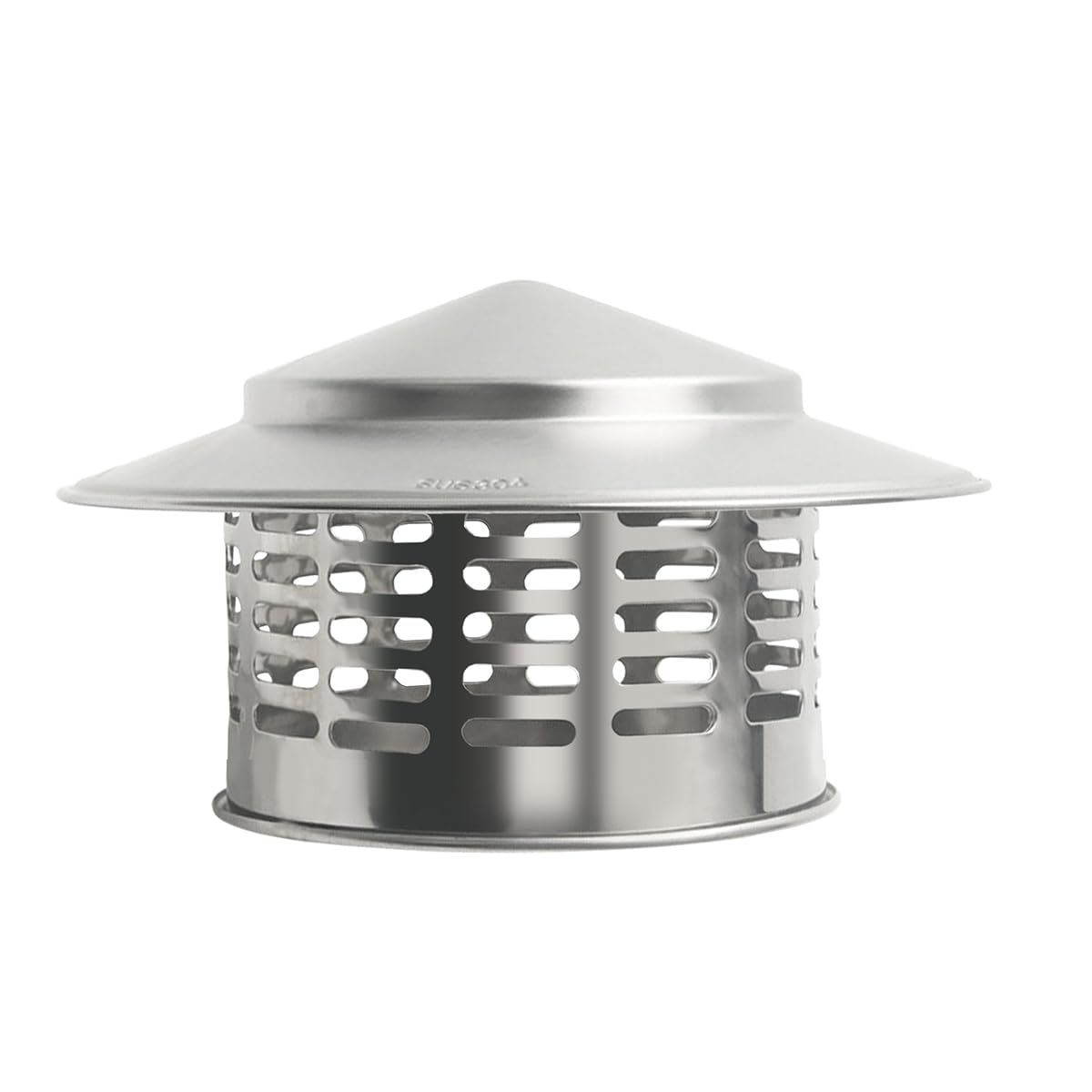 SOEKAVIA 6" Round Chimney Caps, Tapered Top Chimney Cap with Screen, All Weather Chimney Caps Roof Top Round Roof Vent, Perfectly Insulated Roof Vent Caps Vent Caps