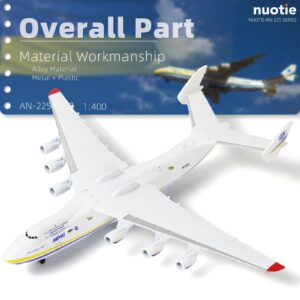 NUOTIE Antonov AN-225 Mriya 1/400 Diecast Aircraft Model Kit Military Transport Airplane Model with Stand for Collections or Gift (Ukrainian Painting)