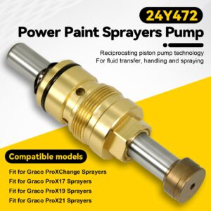 24Y472 Power Paint Sprayers Pump Replacement for Graco ProXChange ProX17 ProX19 ProX21 Electric Airless Sprayer Pump High Alloy Steel