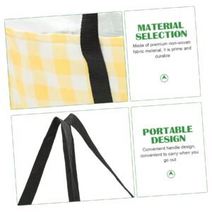 SOLUSTRE Picnic Storage Bag Picnic Food Warmer Bag Outdoor Bento Bag Reusable Tote Cooler Bag Cooler Bags Insulated Lunch Warmer Bag Picnic Bag Shopping Pizza Non-woven Fabric Lunch Box Bag