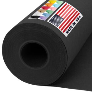 paclord 36" x 1200" usa made black kraft paper roll, 45 lbs thickness, american quality paper for school crafts, art color paper roll, bulletin kraft paper - odorless, non-toxic, safe for kids