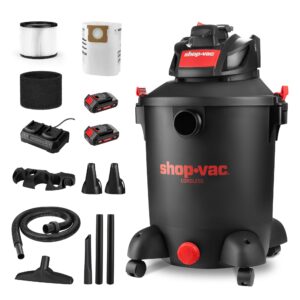 shop-vac 10 gallon wet dry vacuum cleaner, 8.0 peak kpa shop vacuum with blower function, cordless vacuum cleaner for pet hair, jobsite, garage, home & workshop