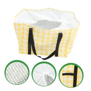 SOLUSTRE Picnic Storage Bag Picnic Food Warmer Bag Outdoor Bento Bag Reusable Tote Cooler Bag Cooler Bags Insulated Lunch Warmer Bag Picnic Bag Shopping Pizza Non-woven Fabric Lunch Box Bag