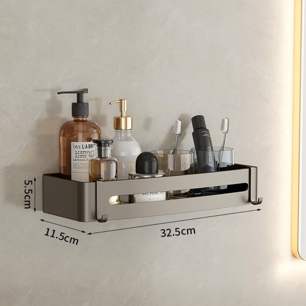 Shower Caddies Organizer Shelf Corner Shower Caddy No Rust Bathroom Caddy For Shower Square Large Capacity Wall Mounted for Inside Shower Bathroom Kitchen Storage (Grey-Square 2 Pack)