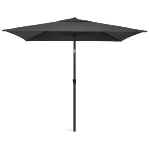 ammsun 6.6 x 4.3ft rectangular patio umbrella small table umbrella outdoor patio steel pole and ribs, grey