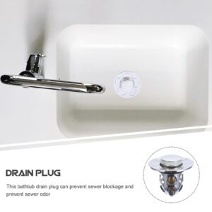 DOITOOL 3pcs Universal Bathroom Sink Stopper with Hair Catcher Efficient Drain Strainer for Bathtub and Shower Drain Prevents Clogging Fits Most Basins