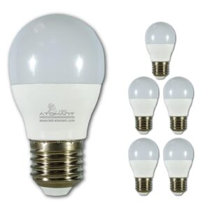 6 pack a15 led bulb 9w 800 lumens, 2700k soft white, 110v small light e26 base (60w incandescent replacement)