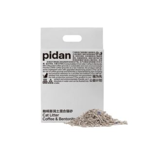 pidan tofu cat litter with recycled coffee grounds,clumping,flushable,ultra absorbent and fast drying, 100% natural ingredients litter,really dust-free,less scattering (5.3lb×1bag)