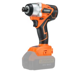 ironfist impact driver for dewalt 20v batteries, brushless motor power impact screwdriver drill with cordless design, 420nm torque (no battery)