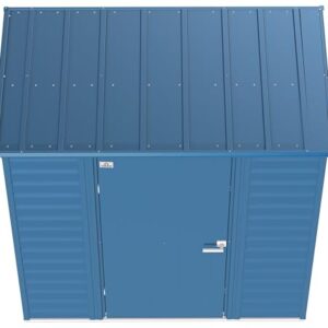 Arrow Sheds 6' x 4' Outdoor Steel Storage Shed, Blue